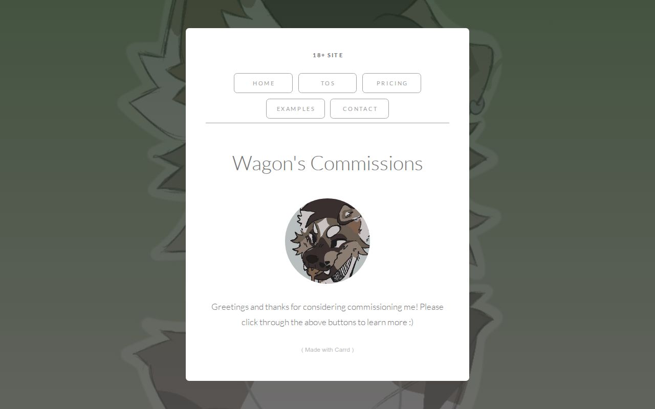 Wagon's Commission Page